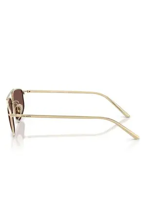 Prada 58mm Pillow Sunglasses - Pale Gold/black Chocolate
