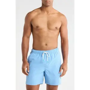 Tommy Bahama Naples Surf Seersucker Volley Swim Trunks - Big Sky Blue