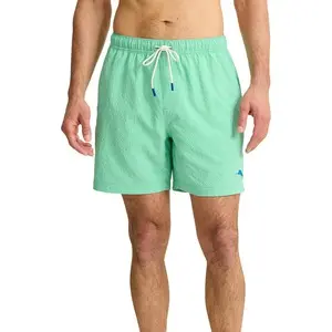 Tommy Bahama Naples Surf Seersucker Volley Swim Trunks - Turq Cabbage