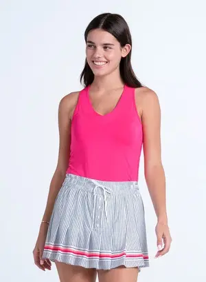 Lucky In Love High Waisted Striped Skirt