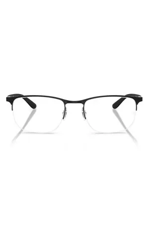 Ray-ban 53mm Irregular Eyeglasses - Matte Black