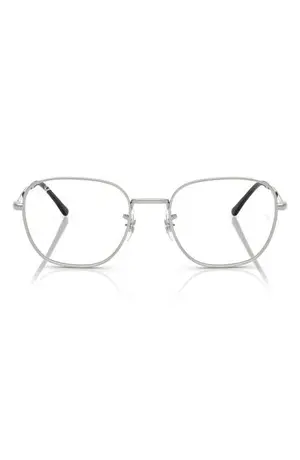 Ray-ban 53mm Square Eyeglasses - Silver
