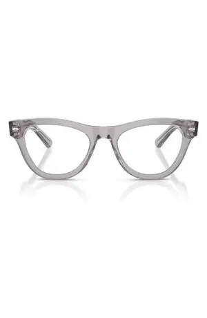 Ray-ban 52mm Cat Eye Optical Glasses - Grey