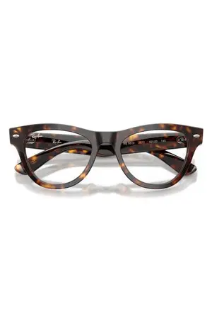 Ray-ban 52mm Cat Eye Optical Glasses - Havana