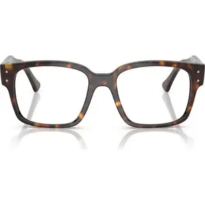 Ray-ban 53mm Square Optical Glasses - Havana