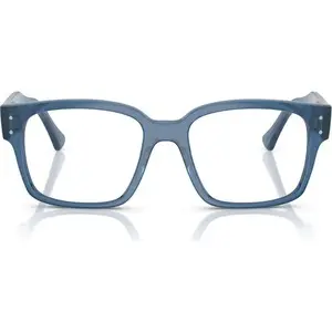 Ray-ban 53mm Square Optical Glasses - Transparent Blue