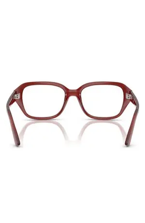 Ray-ban 51mm Square Optical Glasses - Brown