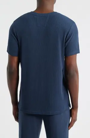 Daniel Buchler Ribbed Henley Pajama T-shirt