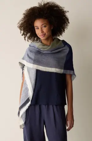 Eileen Fisher Colorblock Scarf