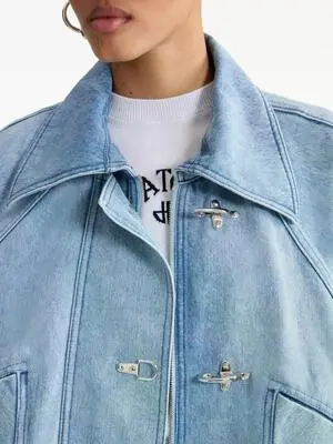 PATOU Oversized Cropped Jacket - Blue