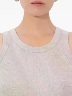 Loulou De Saison Limba Embroidered Tank Top - Grey
