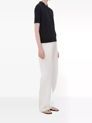 Loulou De Saison Migo Button Ribbed Polo Shirt