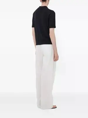 Loulou De Saison Migo Button Ribbed Polo Shirt