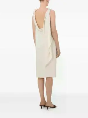 Loulou De Saison Twisted-collar Sleeveless Blouse - Neutrals