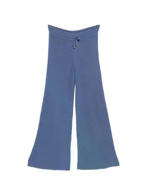 Eric Bompard Drawstring Ribbed Knit Trousers