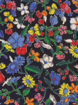 Vintage Flower-pattern Handkerchief