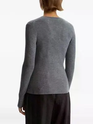 12 STOREEZ Ribbed Knit Merino Sweater
