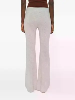 Eric Bompard Ribbed Flared Trousers - Grey