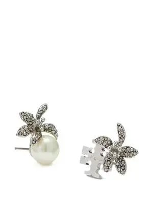 Tory Burch Moondance Pearl Flower Stud Earrings