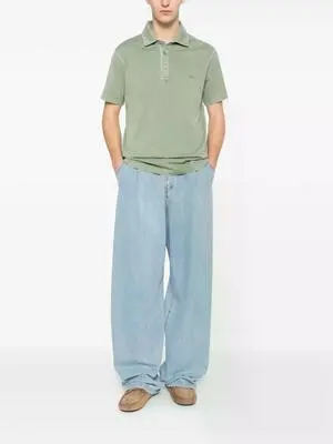 FAY Buttoned Short-sleeve Polo Shirt