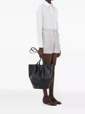 Loulou De Saison Striped Drawstring Shorts - White