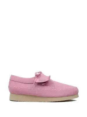 Clarks Weaver Lace-up Derby Shoes - Pink