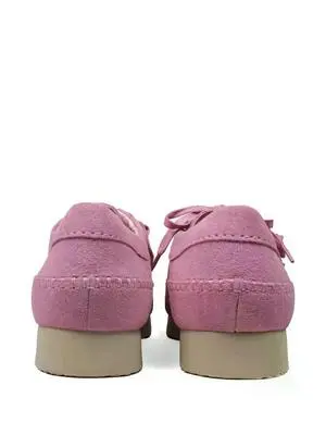 Clarks Weaver Lace-up Derby Shoes - Pink