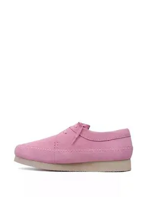 Clarks Weaver Lace-up Derby Shoes - Pink