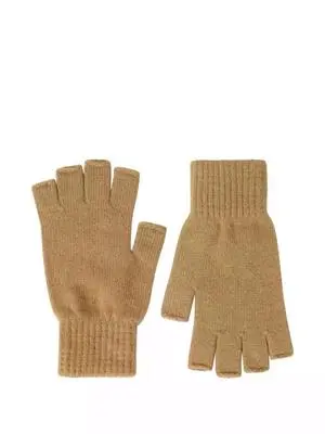Pringle Of Scotland Fingerless Gloves - Neutrals