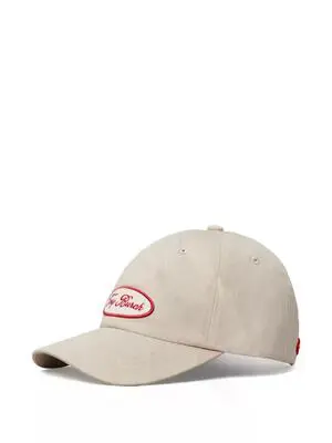 Tory Burch Baseball Cap With Logo Patch And Embroidered Flower