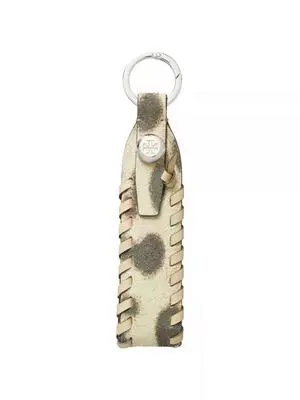 Tory Burch Leather Woven Bag Charm