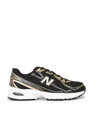NEW BALANCE 740 Sneaker - Black & Gold Metallic