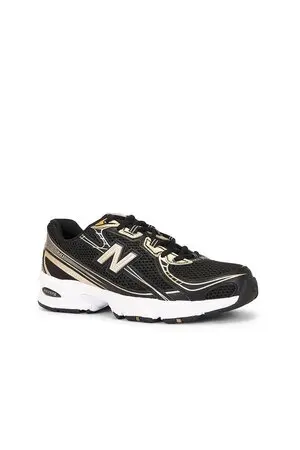 NEW BALANCE 740 Sneaker - Black & Gold Metallic