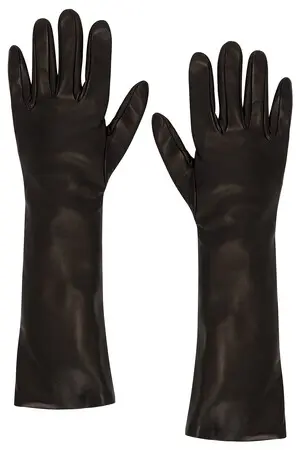 Nour Hammour Leather Gloves For Women
