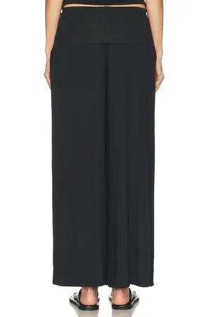 Lunya Soft Modal Rib Fold Over Pant