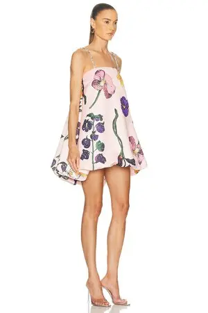 LEO LIN Patsy Embellished Puff Mini Dress