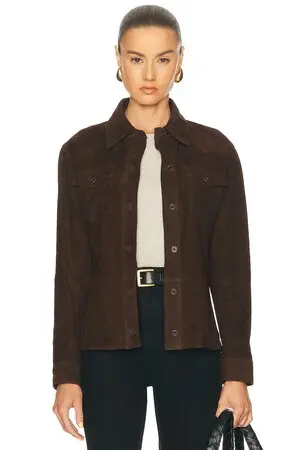 ARMA Faye Goat Suede Overshirt