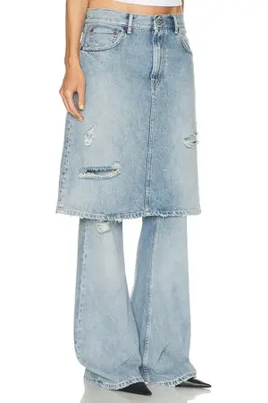 Acne Studios Wide Leg Denim Pant