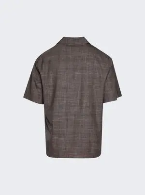 JIL SANDER Checked Shirt Marron