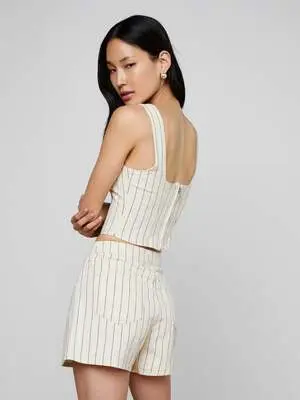 L'Agence Saga Top - Ecru/navy Stripe