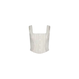 L'Agence Saga Top - Ecru/navy Stripe