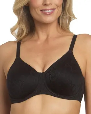 DOMINIQUE INTIMATES Jacqueline Jacquard Underwire Minimizer Bra - Black