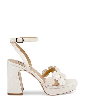 Badgley Mischka Waverly Sandals - Cream Leather