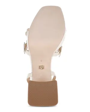Badgley Mischka Waverly Sandals - Cream Leather