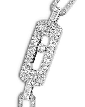 Messika 14k Move Link Diamond Gourmette Bracelet