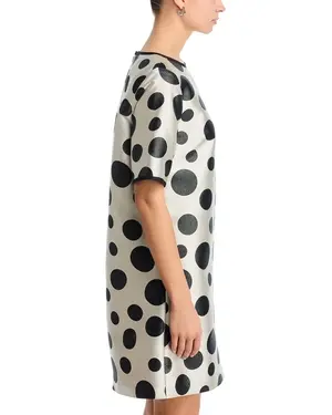 Caroline Rose Talia A-line Dress - Black/ivory