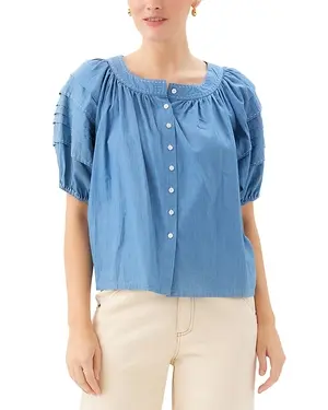 Cotton Chambray Blouses