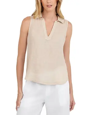 Bella Dahl Sleeveless Linen Pullover