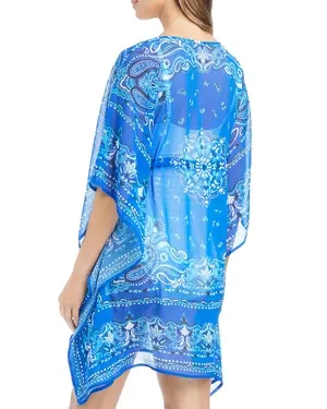 BLEU BY ROD BEATTIE Deep V Cover Up Caftan - Bleu Depth