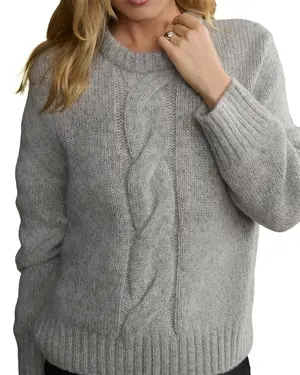 Jenni Kayne Tove Crewneck Sweater - Heather Grey